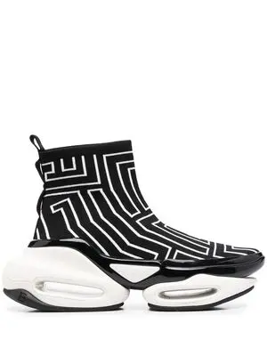 Balmain Bold Hiking Monogram Sneakers