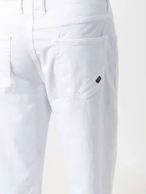 Incotex Pleat-detail Straight-leg Trousers - White