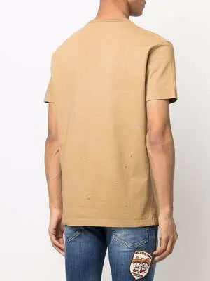 Dsquared2 Logo-print Short-sleeve T-shirt - Neutrals