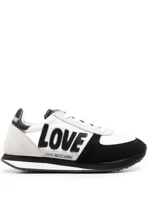 Moschino Suede-panelled Sneakers