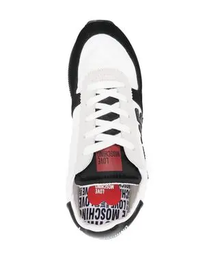 Moschino Suede-panelled Sneakers