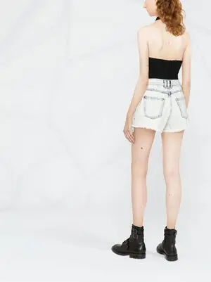 Balmain Layered Denim Shorts