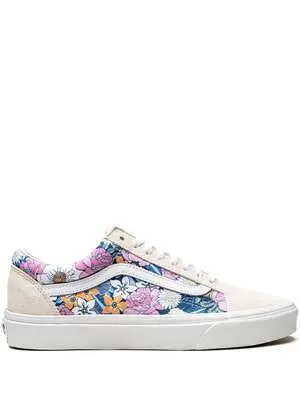 VANS Old Skool Retro-floral Sneakers - Neutrals