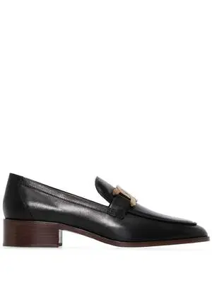 TOD'S Chain-link Detail Loafers - Black