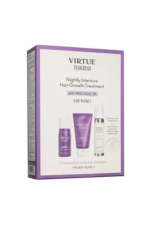 VIRTUE Flourish Nightly Intensive Hair Growth Treatment 1 Month Supply - Aqua