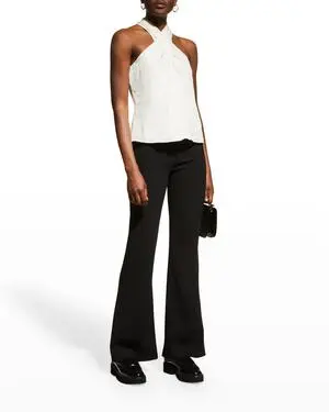 Theory Halter Solid Sleeveless Top - Iv