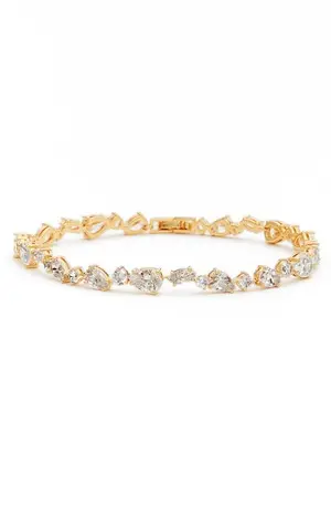Nadri Ava Line Bracelet - Gold