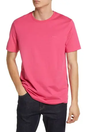 BOSS Thompson Solid T-shirt Dark Pink