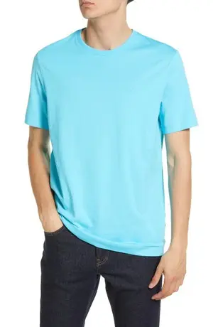 BOSS Thompson Solid T-shirt Open Blue