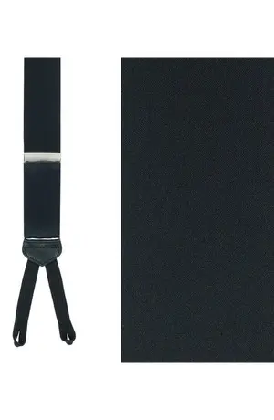 Trafalgar Sutton Silk Suspenders - Black