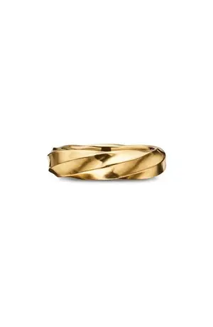 David Yurman Cable Edge™ Band Ring - 18k Gold Recycled