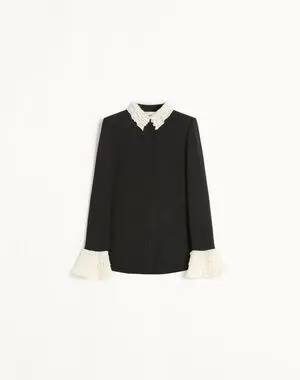 Valentino Garavani Georgette Blouse - Black/ivory