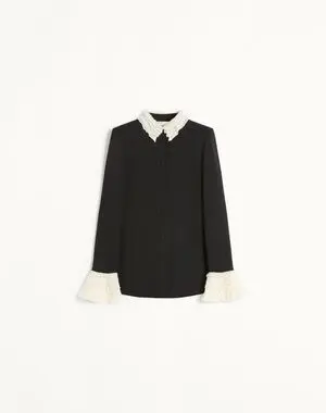Valentino Garavani Valentino Georgette Blouse Black/ivory