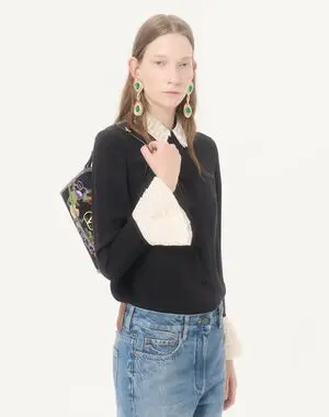 Valentino Garavani Georgette Blouse - Black/ivory