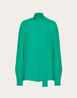 Valentino Garavani Valentino Georgette Blouse Green