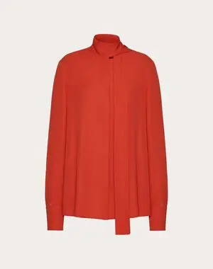 Valentino Garavani Valentino Georgette Blouse Orange
