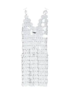 Rabanne Women's Transparent Sequin Minidress - Transparent  - Transparent