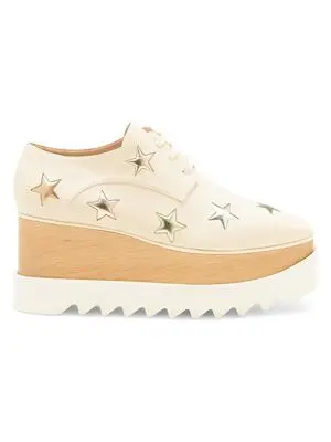 Stella McCartney Women's Elyse Star Platform Oxfords - White Multi  - White Multi