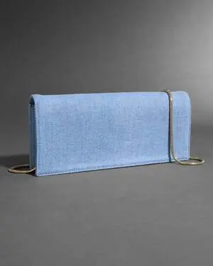 Alexis Bittar Twisted Side Handle Clutch Purse - Gold