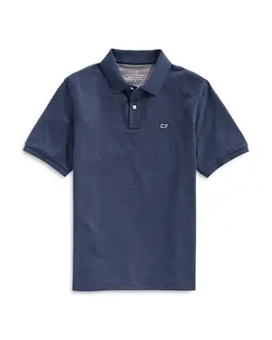 Vineyard Vines Edgartown Classic Fit Pique Polo Shirt - Deep Bay
