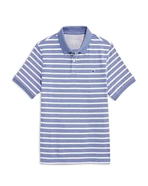 Vineyard Vines Edgartown Classic Fit Pique Polo Shirt Stripe Moonshine
