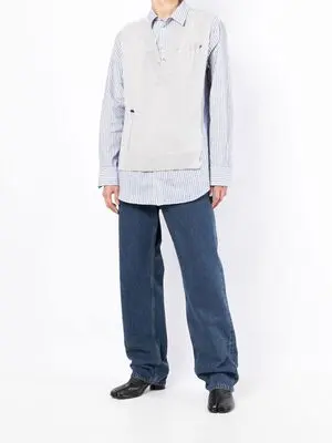 MAISON MARGIELA Destroyed Spliced Knit Shirt