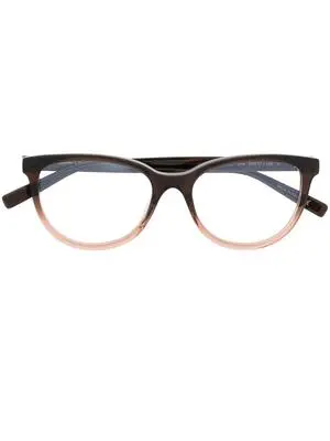Saint Laurent Square Frame Glasses - Brown
