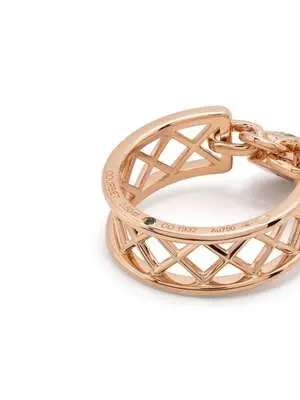 COURBET 18kt Recycled Rose Gold Diamond Ring - Pink