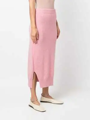 BARRIE High-waisted Knit Skirt - Pink