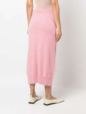 BARRIE High-waisted Knit Skirt - Pink