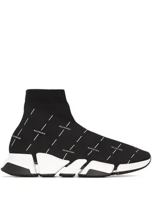 Balenciaga Speed 2.0 Knitted Sneakers - Black