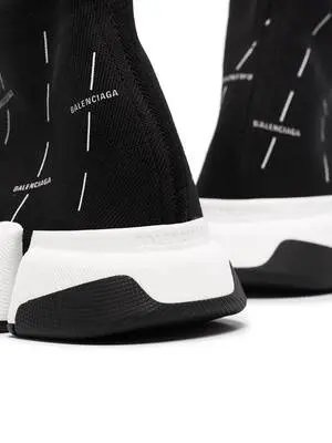 Balenciaga Speed 2.0 Knitted Sneakers - Black