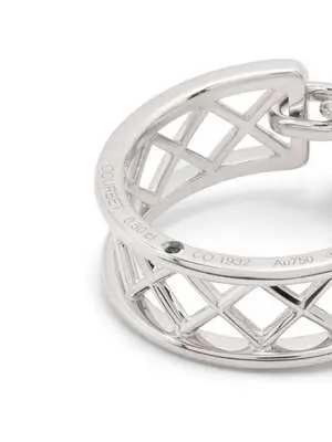 COURBET 18kt Recycled White Gold Diamond Ring - Silver