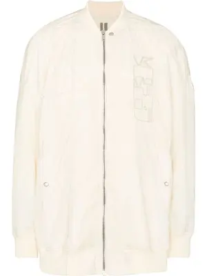 Rick Owens Embroidered Logo Bomber Jacket