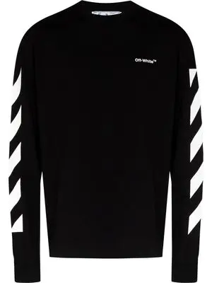 Off-White Diag Graphic Sleeve T-shirt - Black