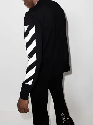 Off-White Diag Graphic Sleeve T-shirt - Black