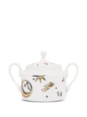 FORNASETTI Astronomici Sugar Bowl - White