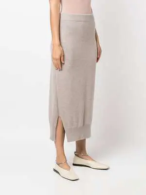 BARRIE High-waisted Knit Skirt - Neutrals