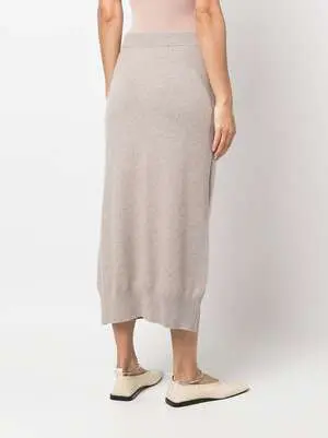 BARRIE High-waisted Knit Skirt - Neutrals
