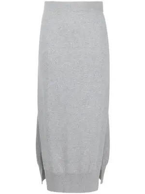 BARRIE High-waisted Knit Skirt - Grey
