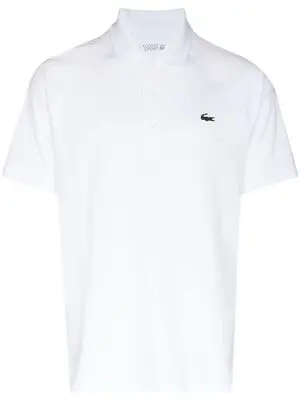 Lacoste Logo-patch Short-sleeved Polo Shirt - White