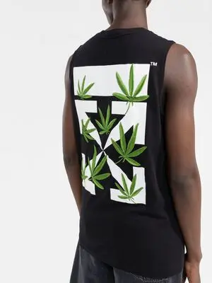 Off-White Logo Sleeveless T-shirt