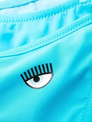 CHIARA FERRAGNI Logo-print Side-tie Bikini Bottom