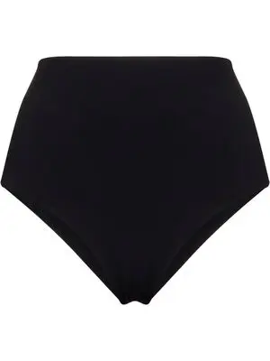 ST. AGNI X Ziah High-waisted Bikini Bottoms - Black