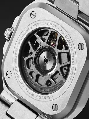 BELL & ROSS Br 05 Gmt Automatic Stainless Steel Watch