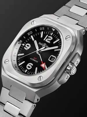 BELL & ROSS Br 05 Gmt Automatic Stainless Steel Watch