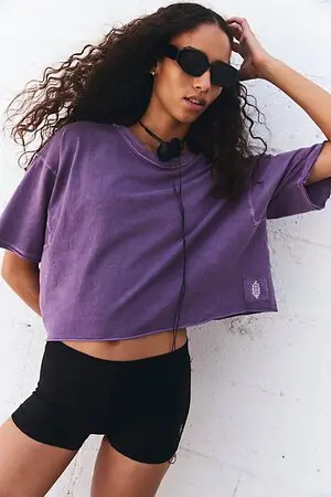 Free People FP Movement Inspire Cropped Tee Champion