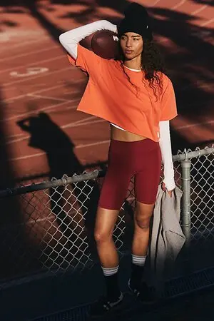 Free People FP Movement Inspire Cropped Tee Flame