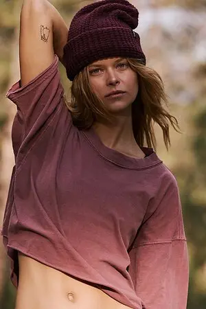 Free People FP Movement Inspire Cropped Tee Henna