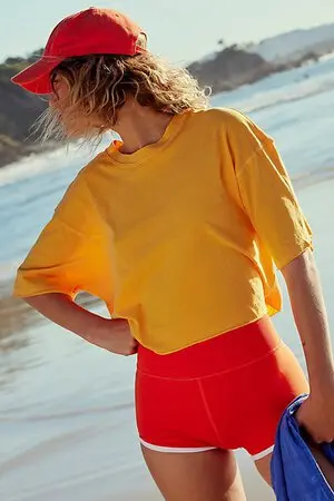 Free People FP Movement Inspire Cropped Tee Solar Power